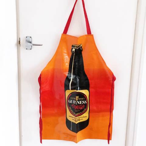 1970s Guinness PVC Apron By SARI Fabrics